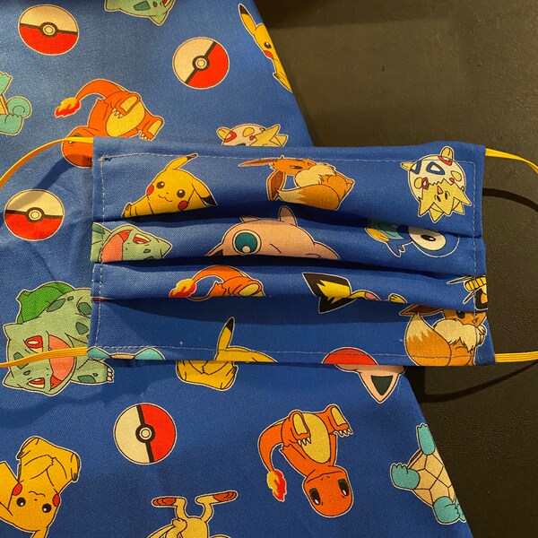 Pikachu Face Mask - Etsy