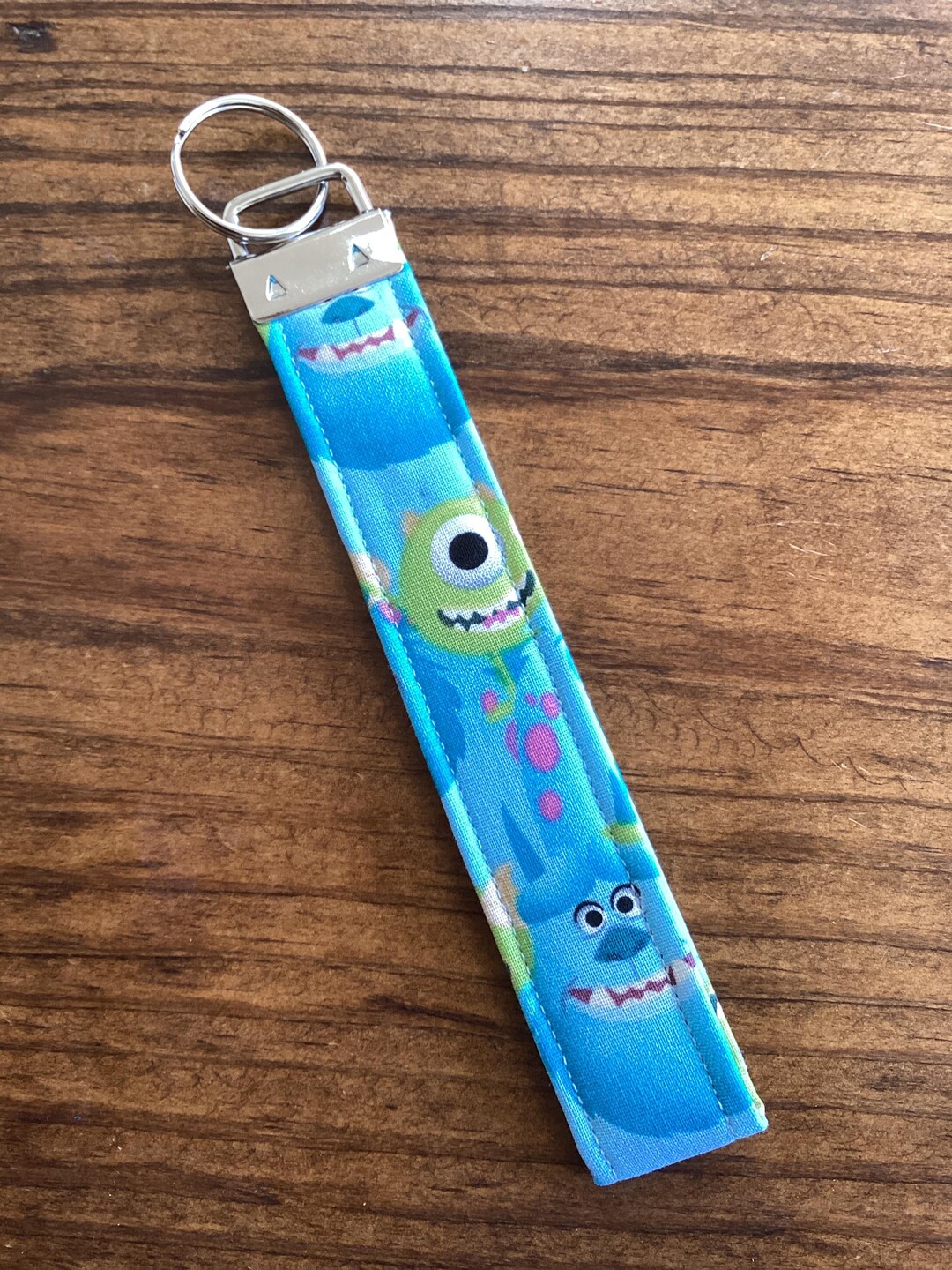 Disney Pixar Monsters Ink Sully and Mike Wristlet Key Fob Keychain Key ...