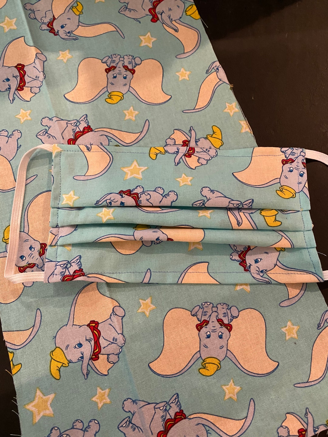 Cotton Disney Dumbo Face Mask Adult or Kid Size Inside Pocket - Etsy