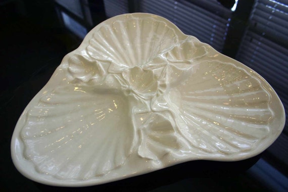 Porcelain Scallop Shell Serving Platter | Etsy