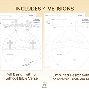 3D Cross Paper Craft for Kids • Easter Sunday School Activity ...
