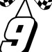 RACE CAR Fan Decal 9 FOR Racing Fan 9 Custom Made Car Truck - Etsy
