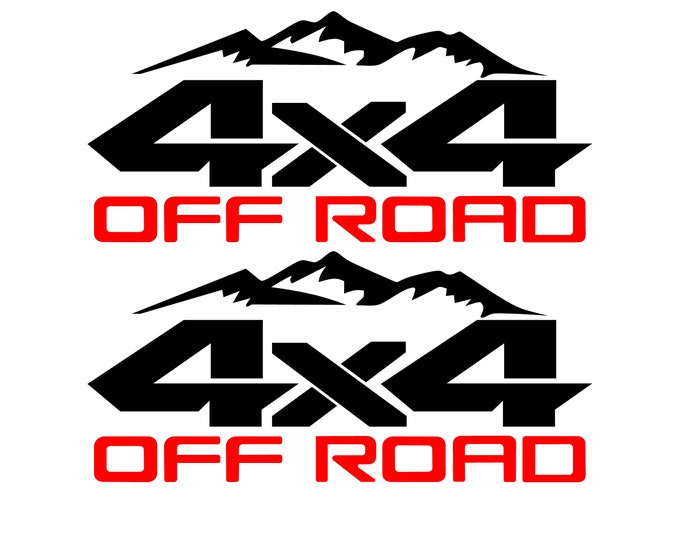 Set of Two 2 4x4 off Road Replacement Decals for Trucks - Etsy