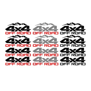 Set of Two (2) 4x4 off Road Replacement Decals for Trucks - Etsy