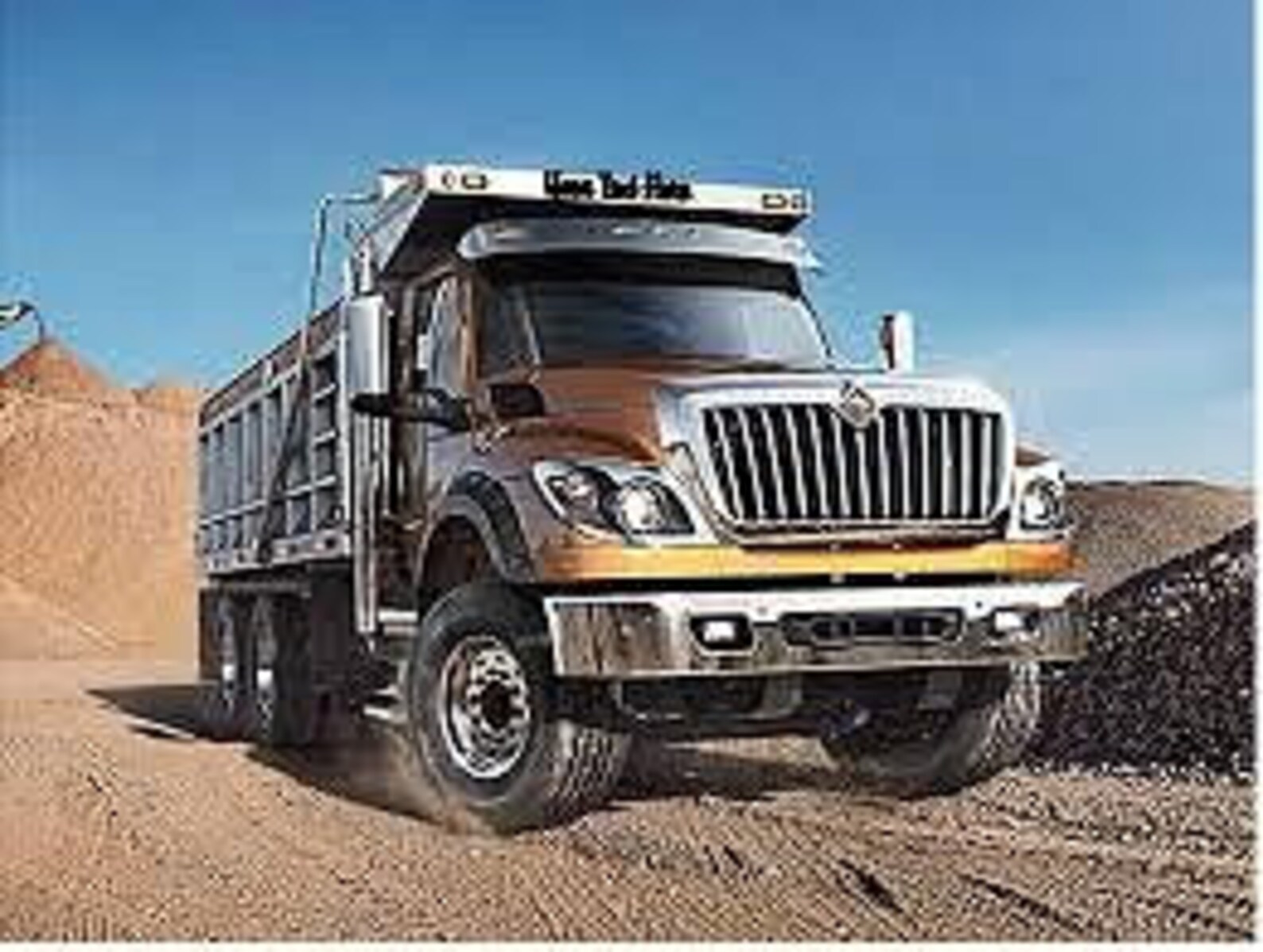 CUSTOM Header Name Decal Dump Truck Lettering Vinyl Stickers Choose ...