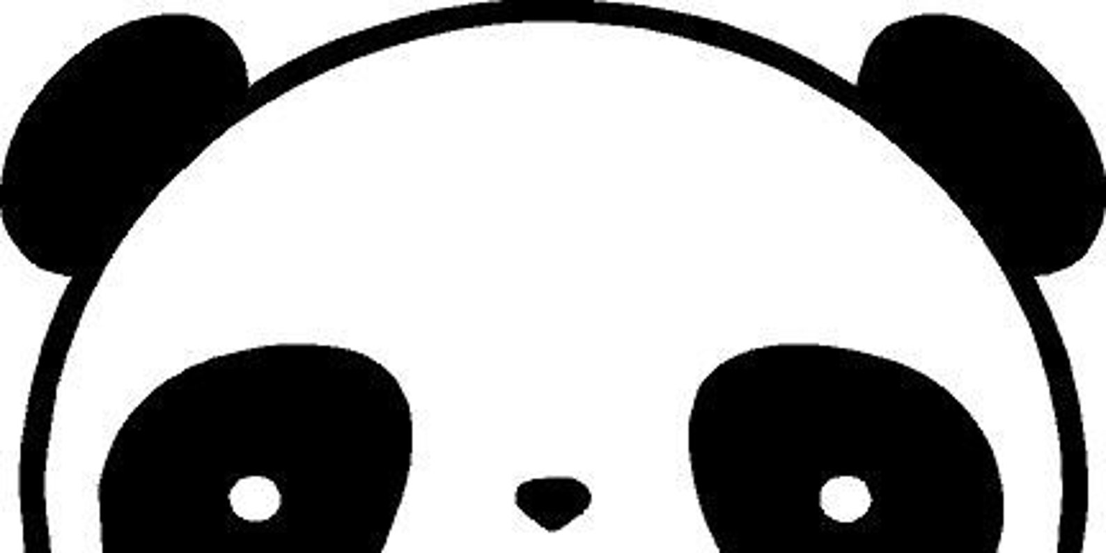 Set of Two 2 Peeping Peeking Panda Meme Anime Sticker for Laptop Car ...