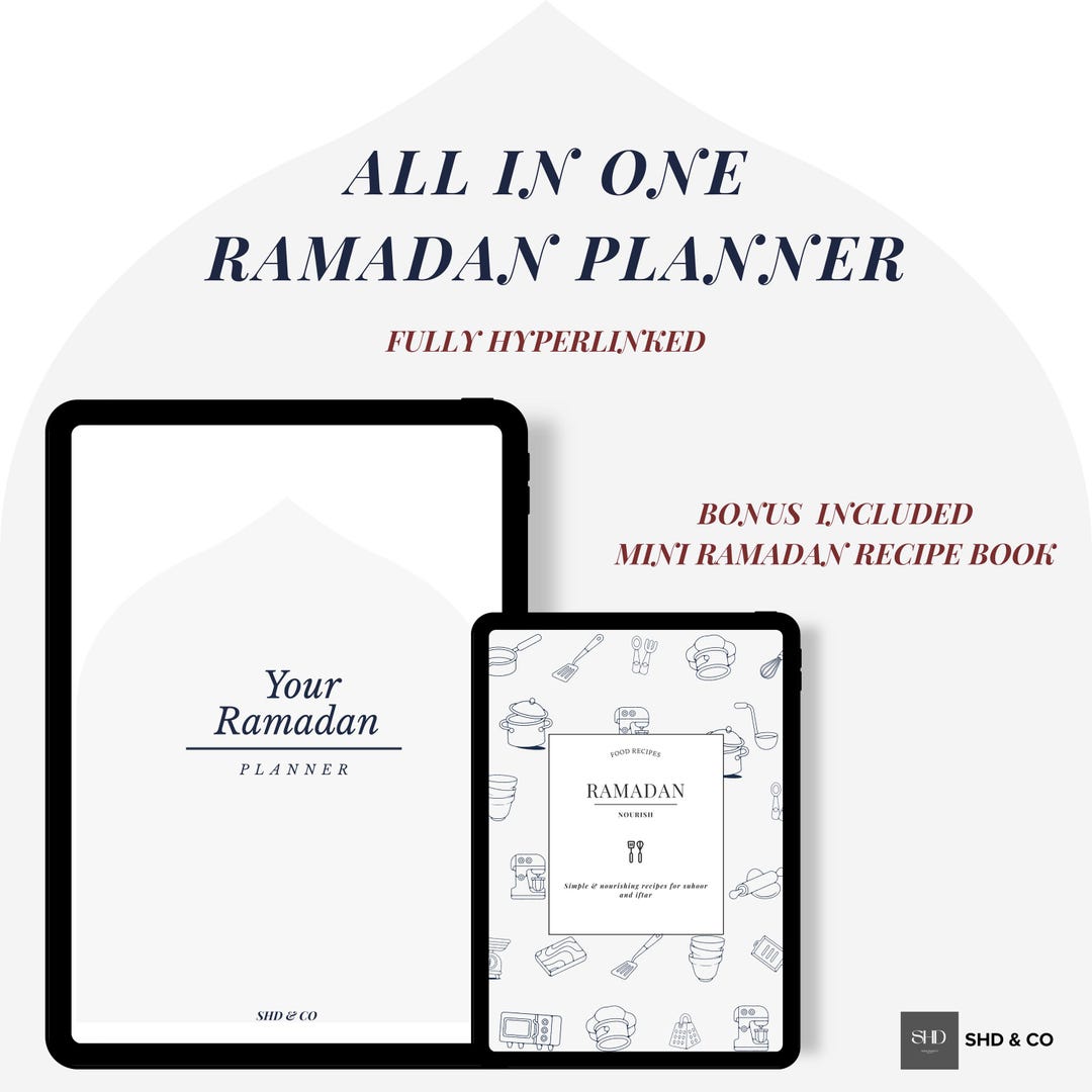 Ramadan Digital Planner 2026 | Fully Hyperlinked Islamic Planner | 30 ...