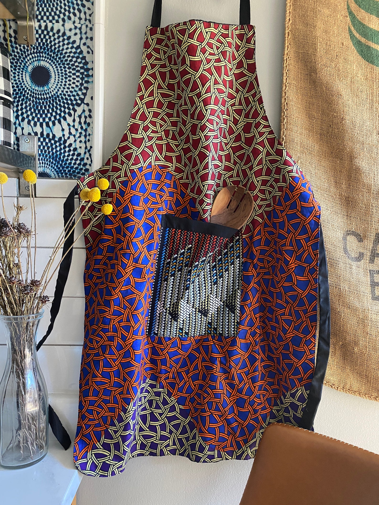 TWIST African WAX Print Aprons - Etsy