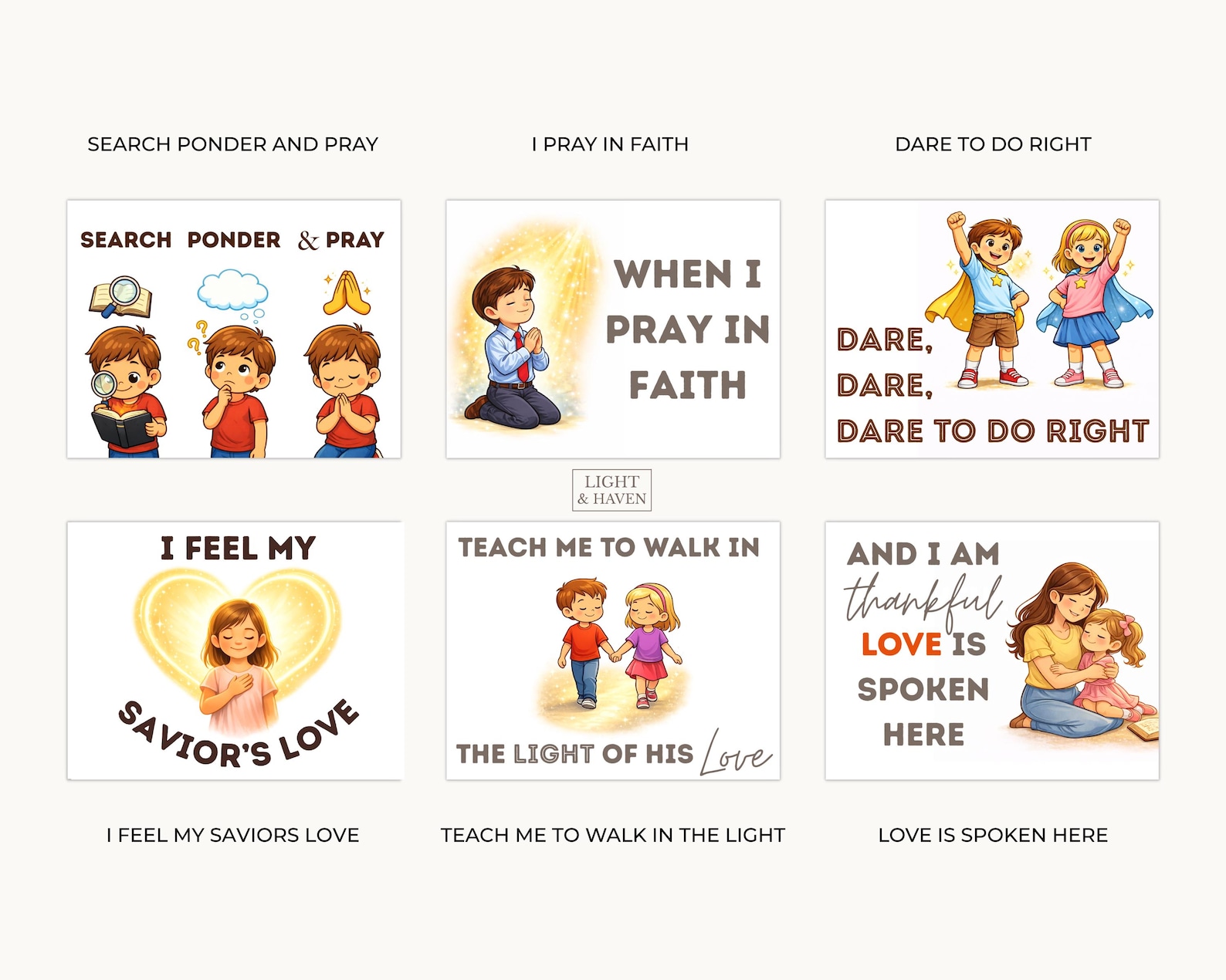2026 Primary Singing Time Flip Charts Bundle | All 24 LDS Songs ...