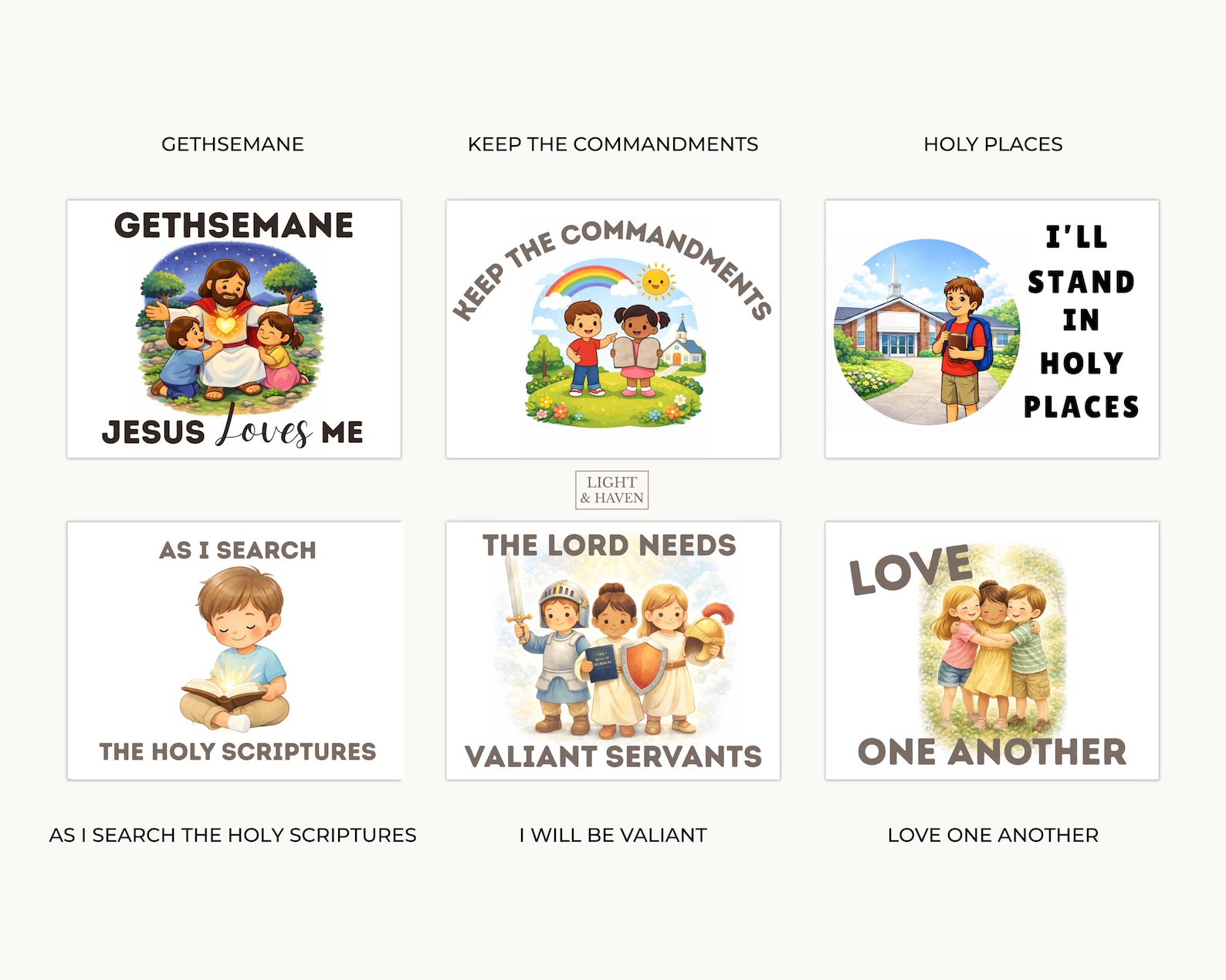 2026 Primary Singing Time Flip Charts Bundle | All 24 LDS Songs ...