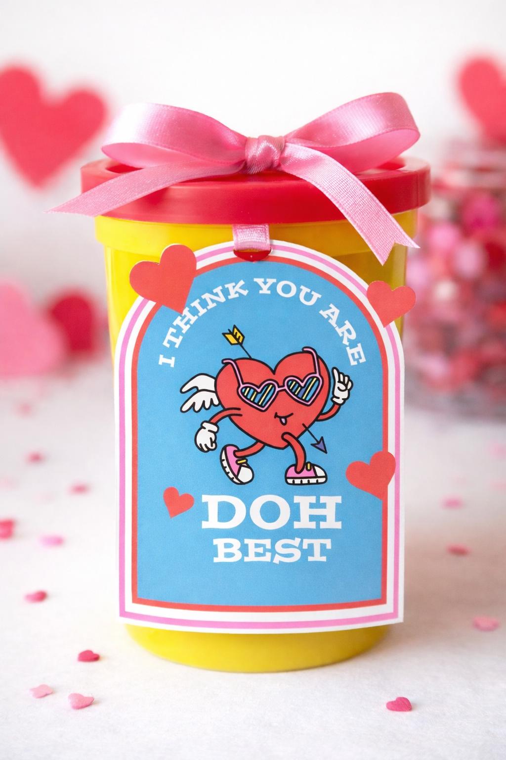 Play Dough Valentine Tags | Kids Classroom Printable (instant Download ...