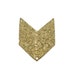 Chevron Connector - Petite Chevron Triple Bail Brass Pendant (S86B11-01 ...