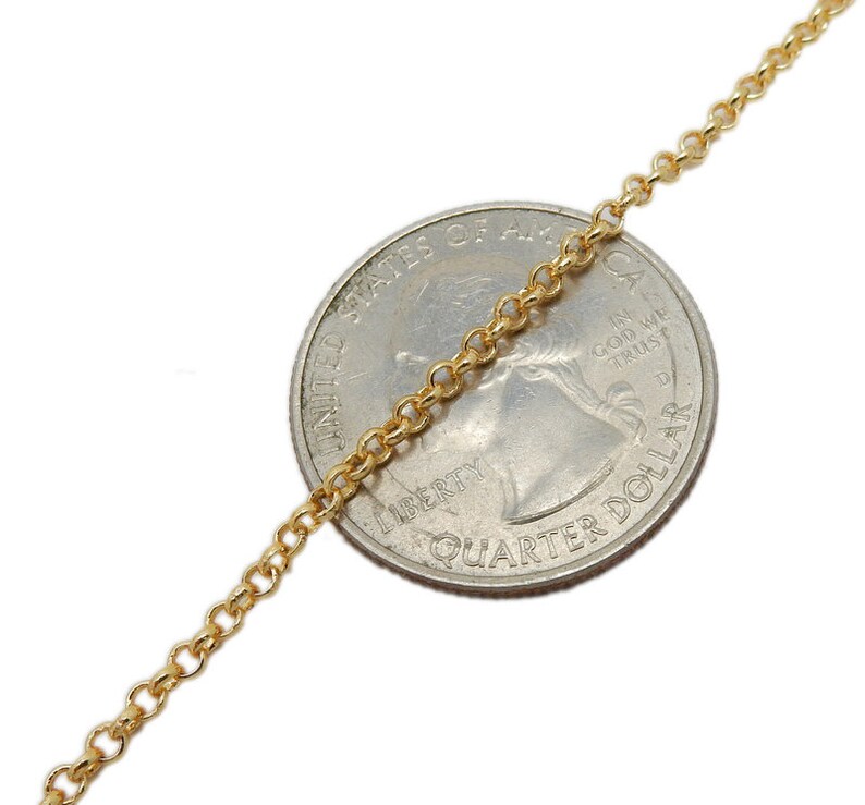 Gold Plated Copper Link Chain - 3 FEET - (CHN-383) - Etsy