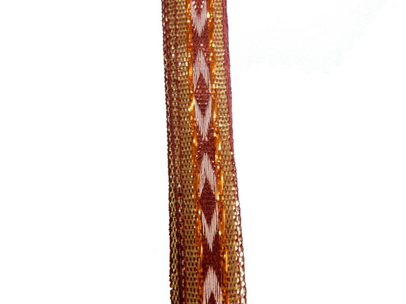 Sari Ribbon 27ft Maroon Sari Ribbon with Maroon Light Pink | Etsy