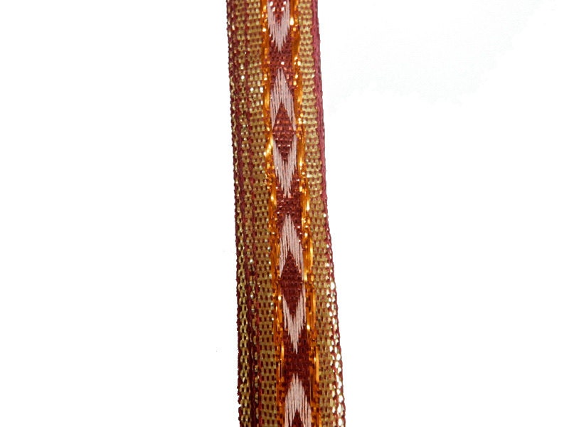 Sari Ribbon 27ft Maroon Sari Ribbon with Maroon Light Pink | Etsy