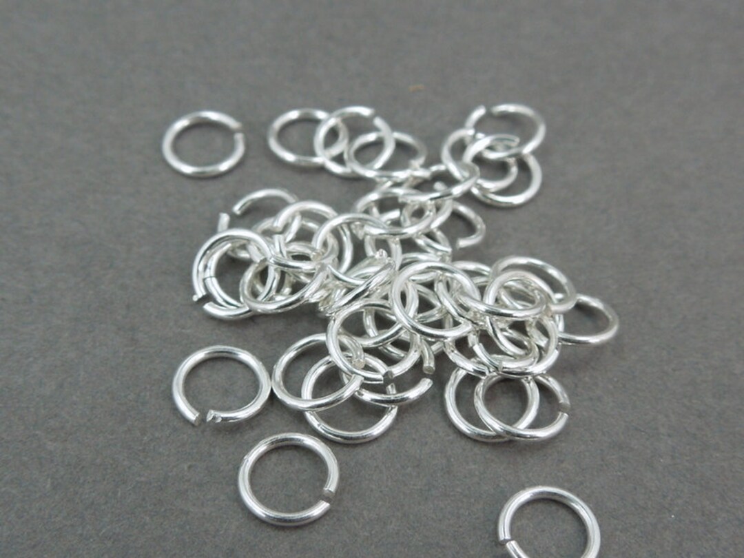 Jump Rings Open Sterling Silver (.030) 5mm - 10 Jumprings - Etsy