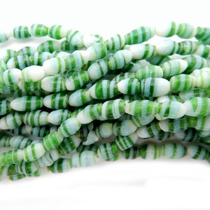 African Togo Green Glass Beads -- BY STRAND (S44B21-02) - Etsy