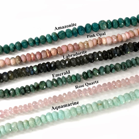 Gemstone Faceted Round Beads 7mm Round Beads 1 STRAND | Etsy