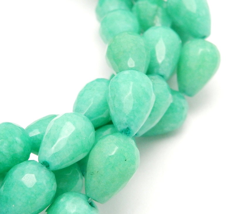 Teal/green Jade Quartzite Beaded Strand 1 STRAND S93B1-01 | Etsy