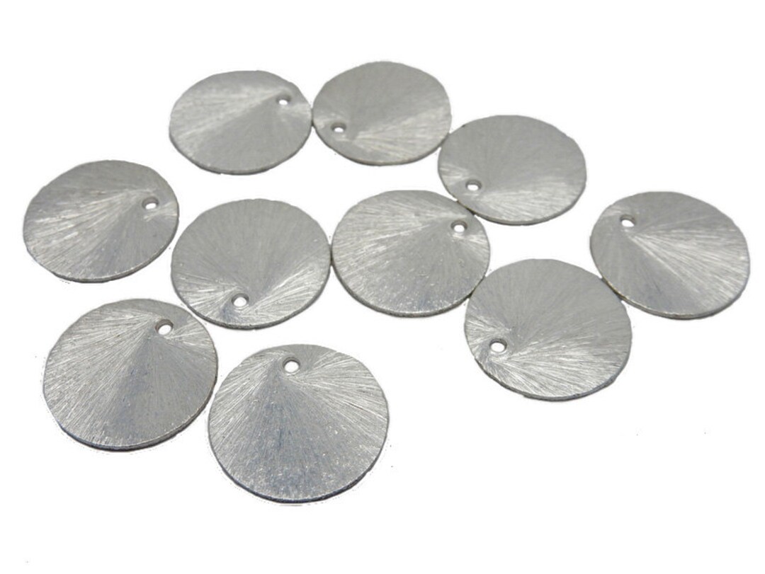 Round Disk Pendant --sterling Silver Disk Pendant - (S70B16-18) - Etsy