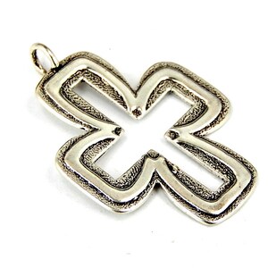 Silver Cross Pendant Cast in Sterling Silver Charm (S82B6-11) - Etsy
