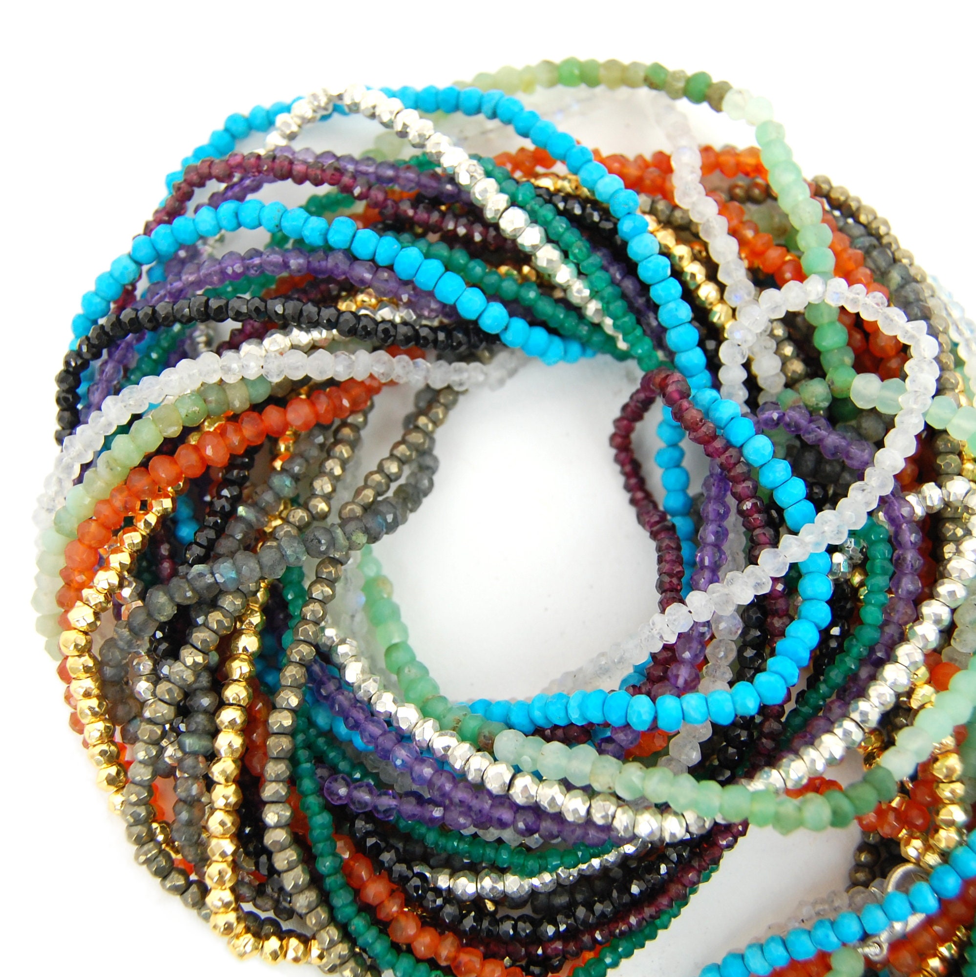 Gemstone Beaded Chain 30 Finished YOU CHOOSE 3-4mm | Etsy