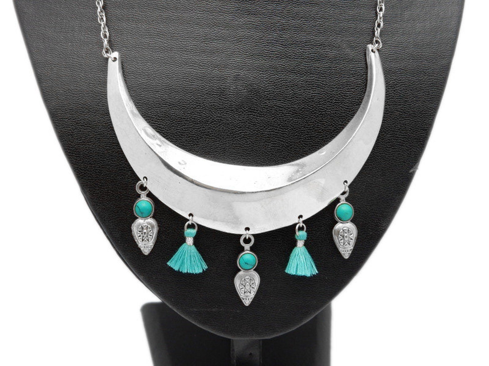 Halsi Pendant Tibetan Style Silver Toned Brass Halsi Pendant | Etsy