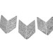 Chevron Connector Petite Chevron Triple Bail Silver Toned Brass Pendant ...