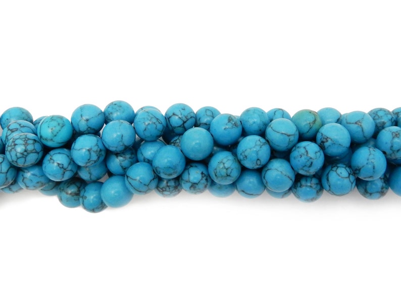 Blue Howlite Beads FIVE 5 STRANDS Beautiful 10mm - Etsy
