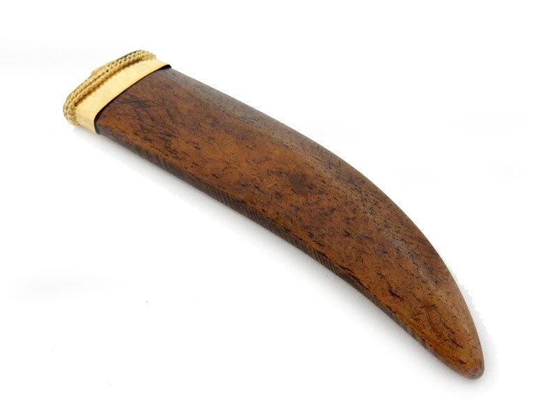 Brown Carved Bone Horn Pendant With Brass Cap (S10B5-02) - Etsy
