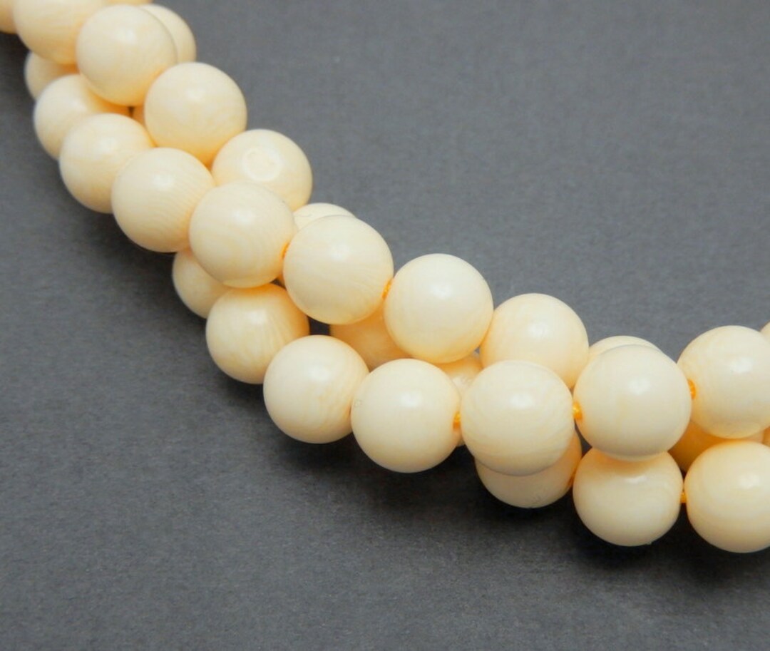 Light Yellow Colored Round Beads 8mm Light Yellow Colored Round Beads 1 ...