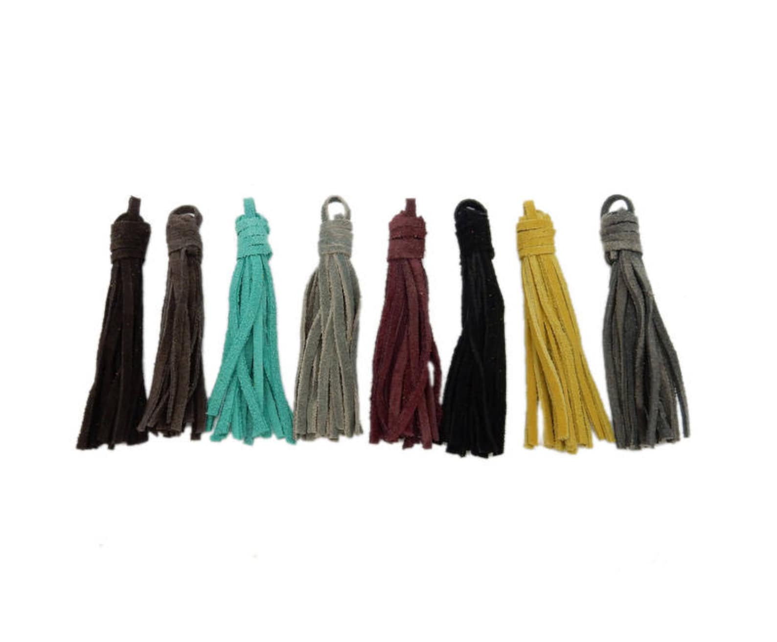 Leather Tassels Choose Your Color Tassel Pendants S38B7B - Etsy