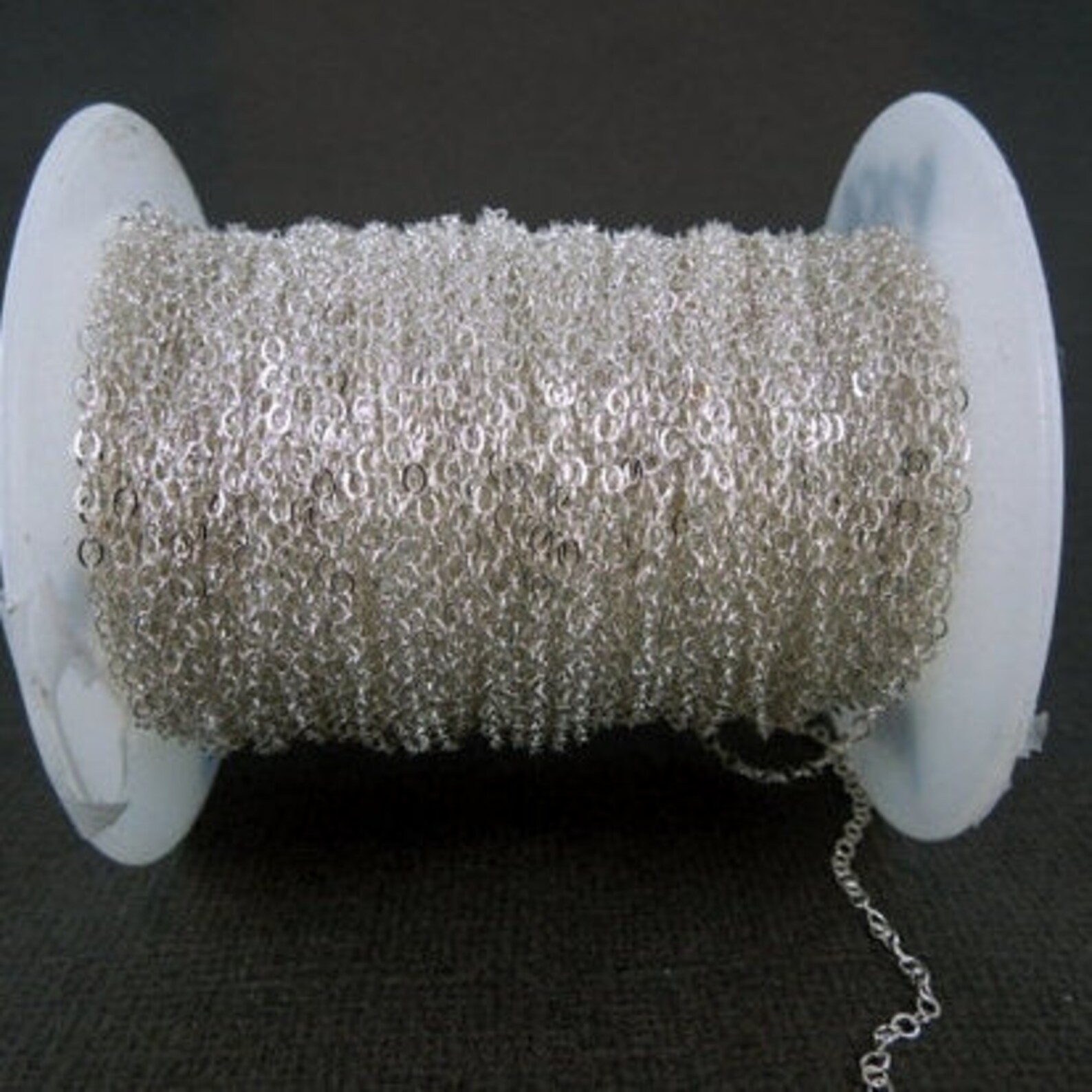 Sterling Silver Chain Flat Cable Chain 1.3mm by 5 Feet - Etsy