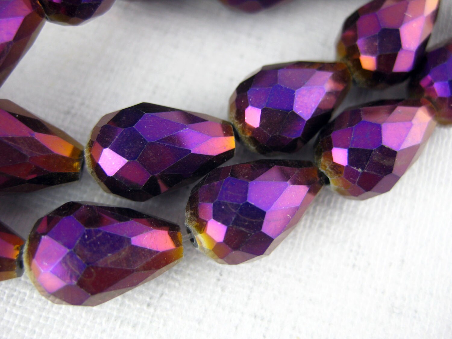 Chinese Crystal Beads Large Mystic Purple Faceted Chinese | Etsy