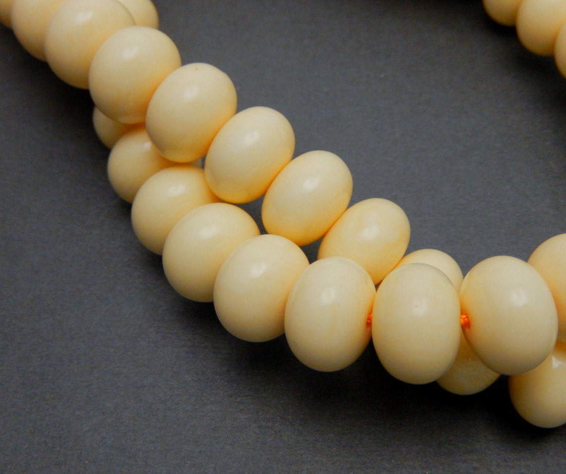 Beautiful Light Yellow Colored Round Beads 14mm Light | Etsy