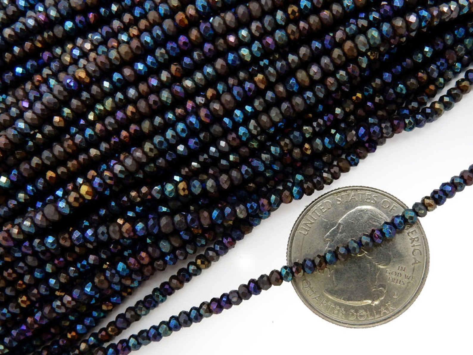 Mystic Rainbow Spinel 3mm Rondelle Beads-- 1 STRAND (s26b1-06) - Etsy