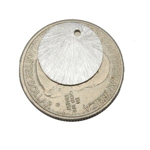 Round Disk Pendant --sterling Silver Disk Pendant - (S70B16-18) - Etsy