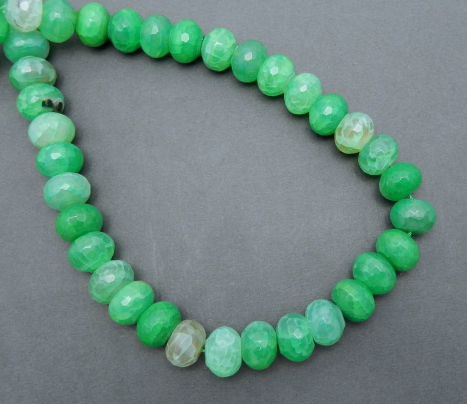 Amazing Round Green Agate Beads 16mm Round Green Agate Beads - Etsy