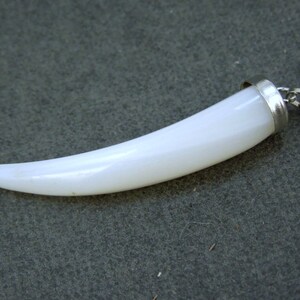 Horn Charm Pendant -- Petite Shell Horn Pendant Charm With Silver ...