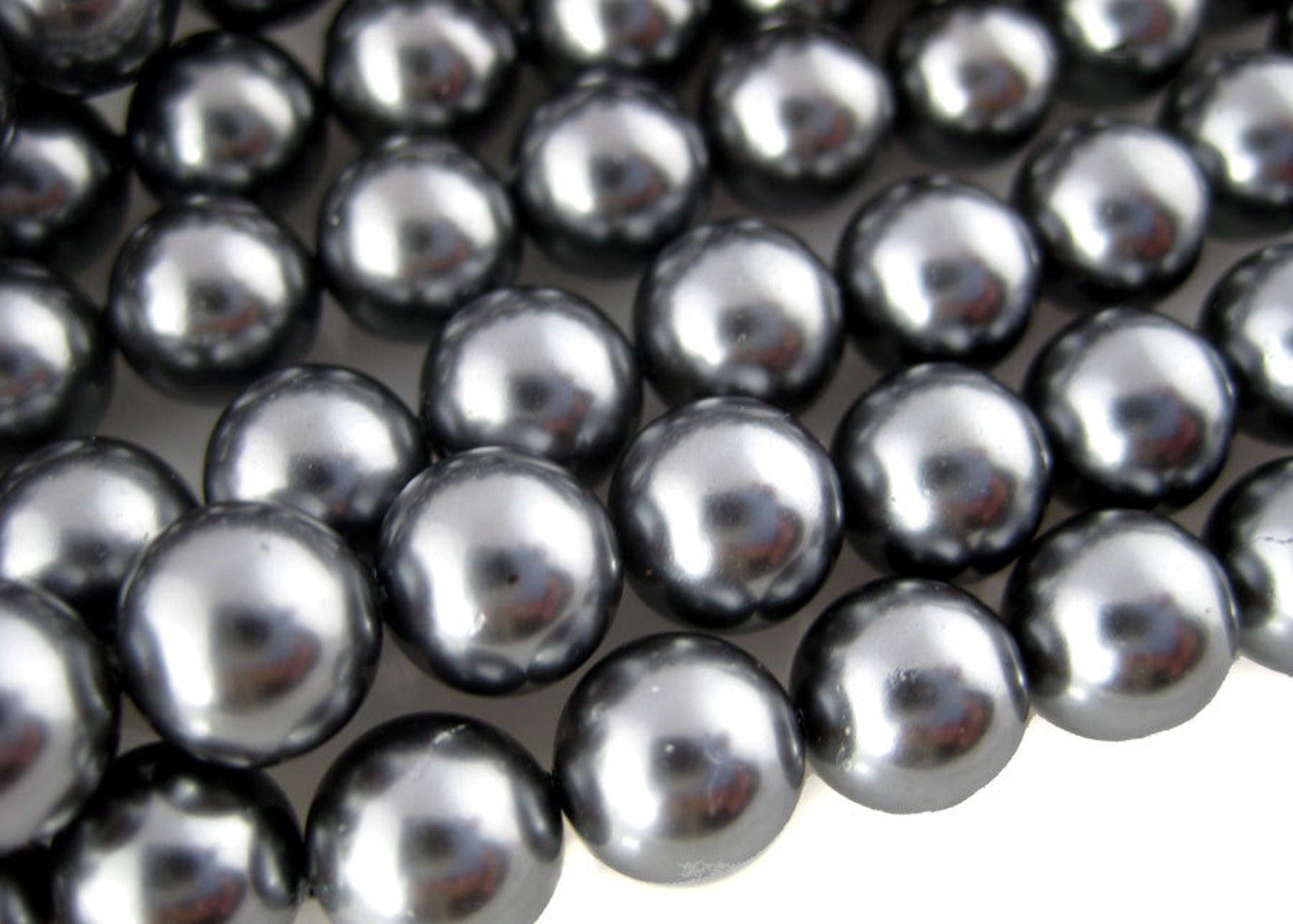 Hematite Beads-- 8mm Round Hematite Beads-- 1 STRAND (S43B3-01) - Etsy