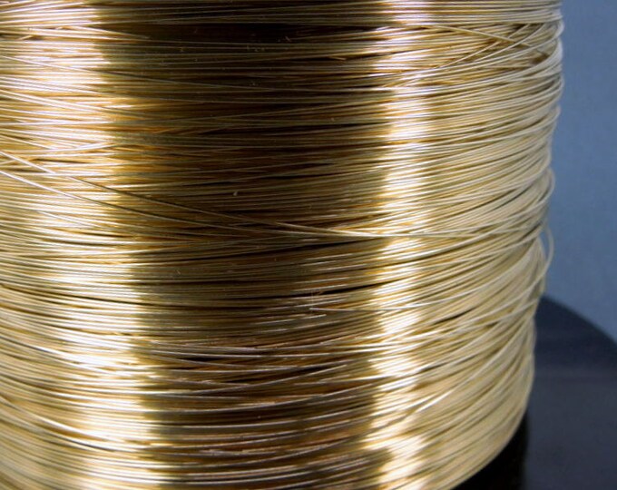 20 Ft 14k Gold Fill Wire-- 26 Gauge Gold Fill Round Half Hard Wire ...