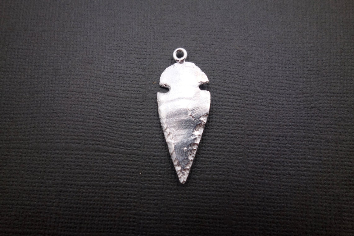 Arrowhead Pendant Sterling Silver .925 Charm - S14B5-08 - Etsy