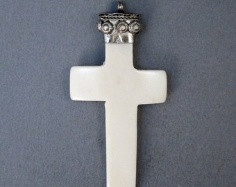 Carved Bone Cross - Etsy