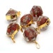 1 ONE Orgon Red Jasper Pendant Gold Tone Bail agate - Etsy