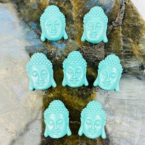 Turquoise Color Buddha Buddah Bead Beads- Beautiful Budhha Head Bead ...