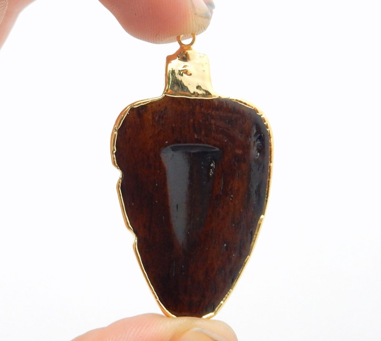 Arrowhead Pendant Arrow Head Pendant With Electroplated 24k - Etsy