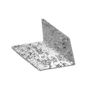 Chevron Connector - Petite Chevron Triple Bail Silver Toned Brass ...