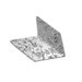 Chevron Connector Petite Chevron Triple Bail Silver Toned Brass Pendant ...