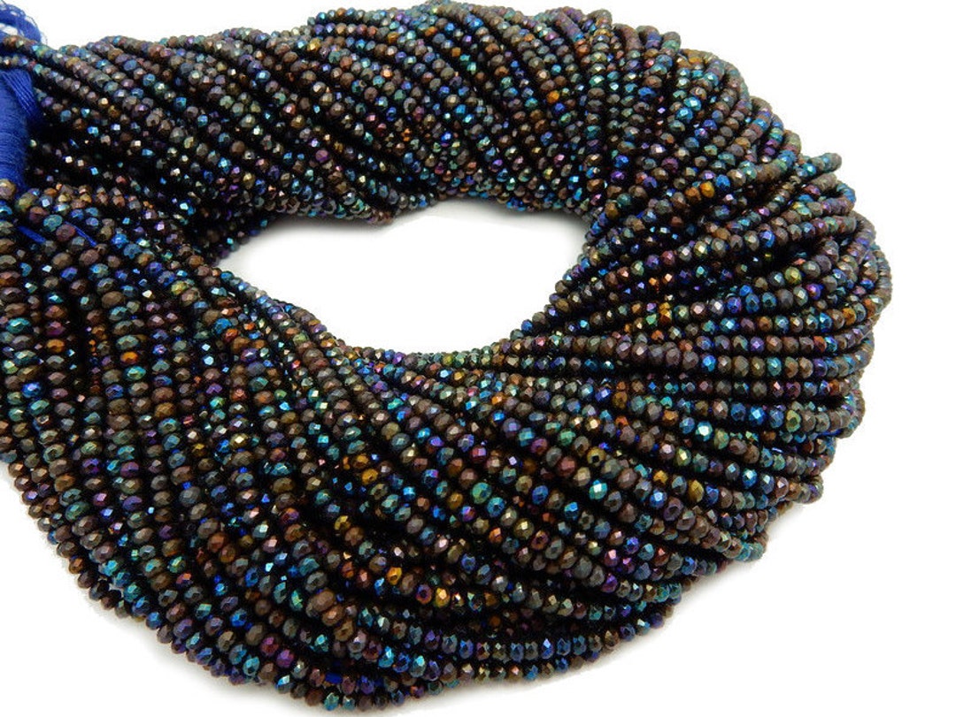 Mystic Rainbow Spinel 3mm Rondelle Beads-- 1 STRAND (s26b1-06) - Etsy