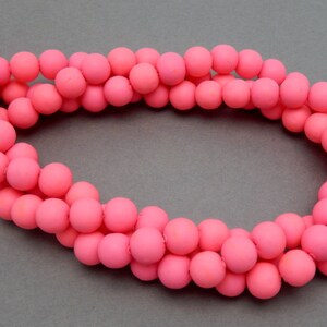 Neon Pink Colored Fimo Bead Strand 10mm Diameter 1 STRAND s25b31-02 - Etsy